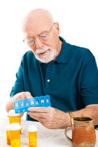 Senior Man Sorting Pills | Catching Health with Diane Atwood